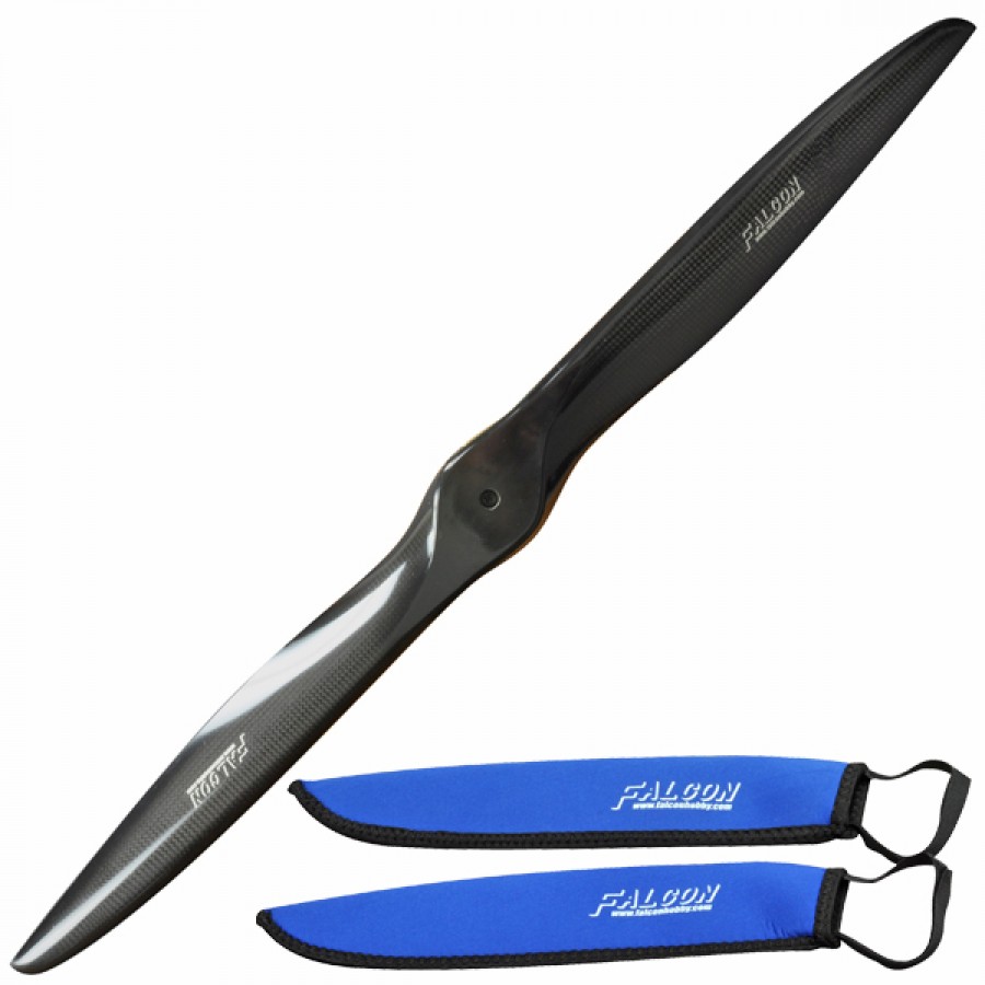 29X9 Carbon Fiber Propeller, with Prop Covers, by Falcon,