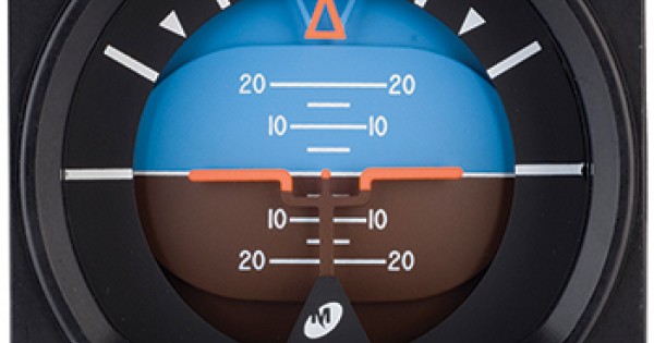 ATTITUDE INDICATOR/Electric, 10-32 VDC, Fixed roll dial,
