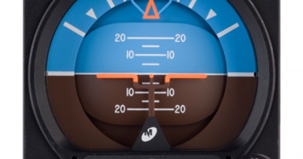 ATTITUDE INDICATOR/Electric, 10-32 VDC, Rotating Roll Dial,