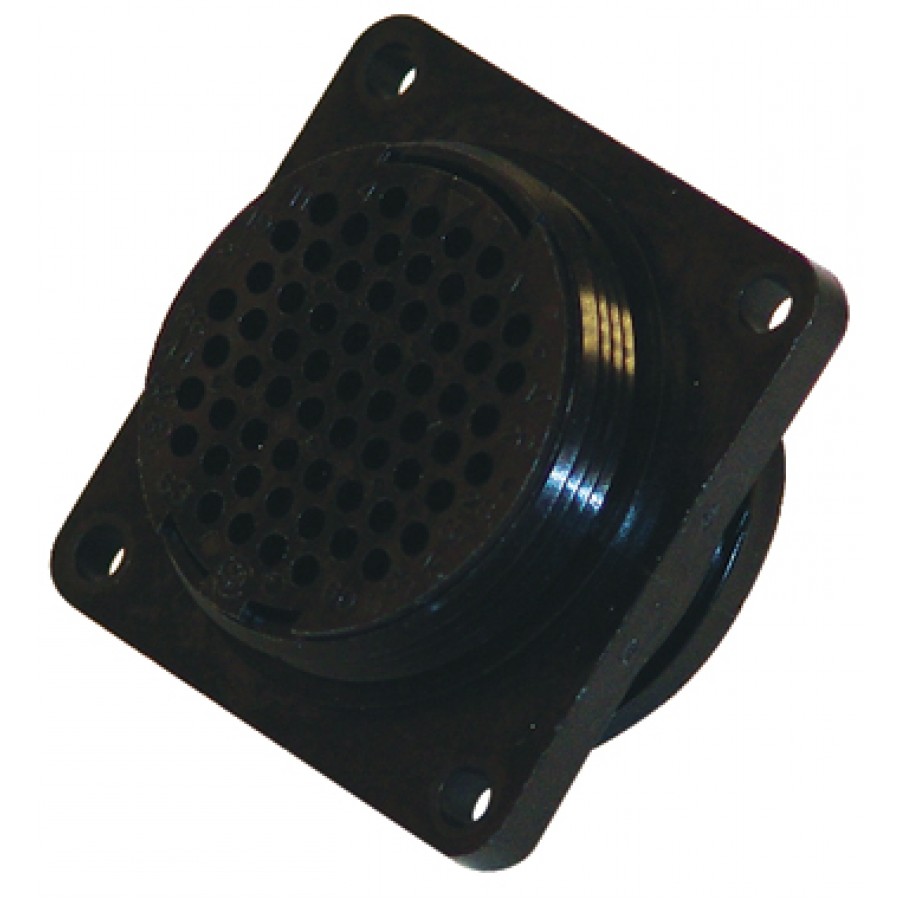 CIRCULAR CONNECTOR/Male, 63 pin, panel mount, straight angle,