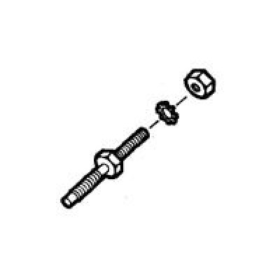 RACK and PANEL CONNECTOR/Male, jackscrew, hole mount, 4 position,