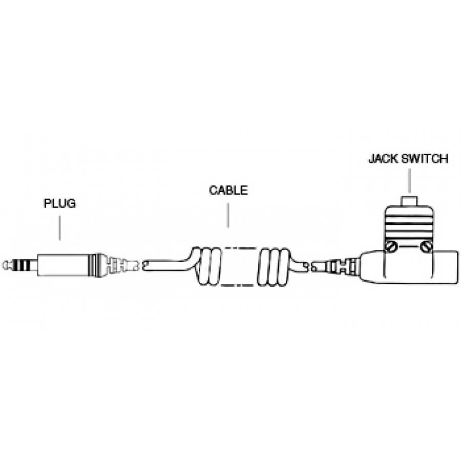 AAP | SWITCH & CABLE/3 FT EXTENDED COIL/U-94A/U JACK SWITCH ...