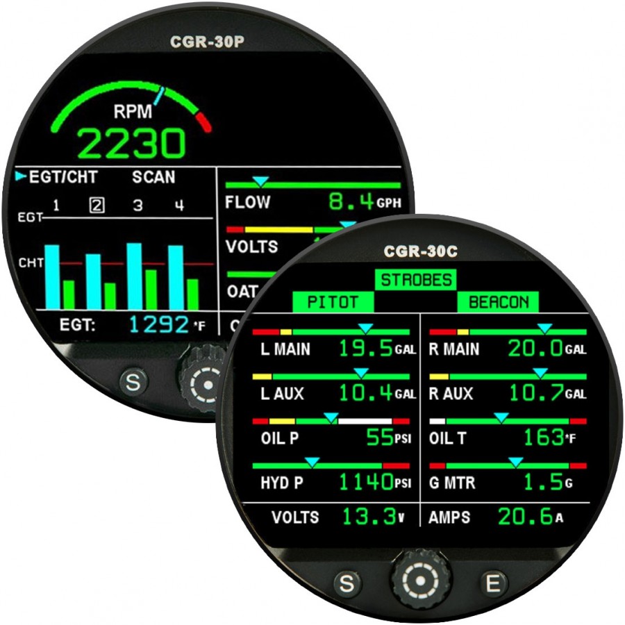 CGR-30P and CGR-30C Primary 4-Cylinder Engine Monitor Combo,