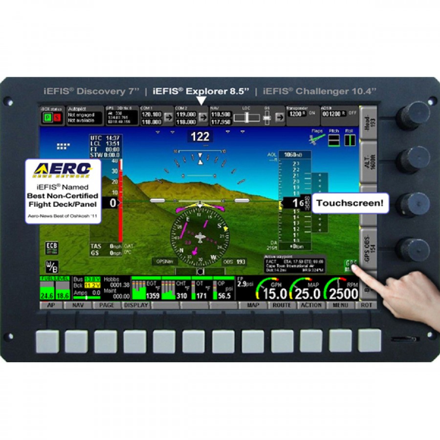 MGL Explorer Lite 8.5 Inches Touchscreen With Attitude Sensor ...