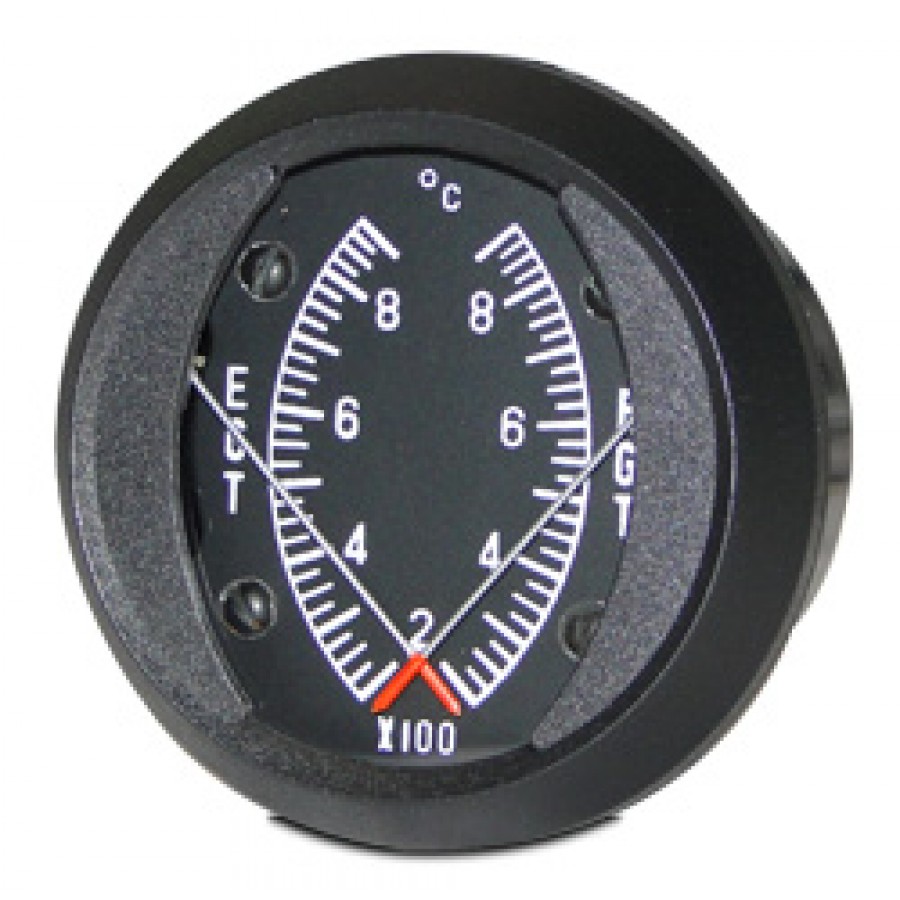 Swift Gauge 2 Inch Round Dual EGT/EGT Gauge 200-9000C | American ...